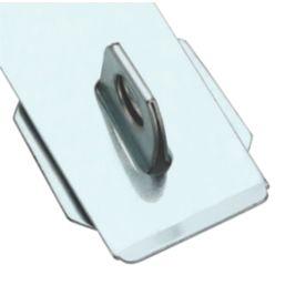 Smith & Locke Hasp & Staple Silver Zinc-Plated 120mm - Screwfix