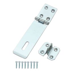 Smith & Locke Hasp & Staple Silver Zinc-Plated 120mm - Screwfix