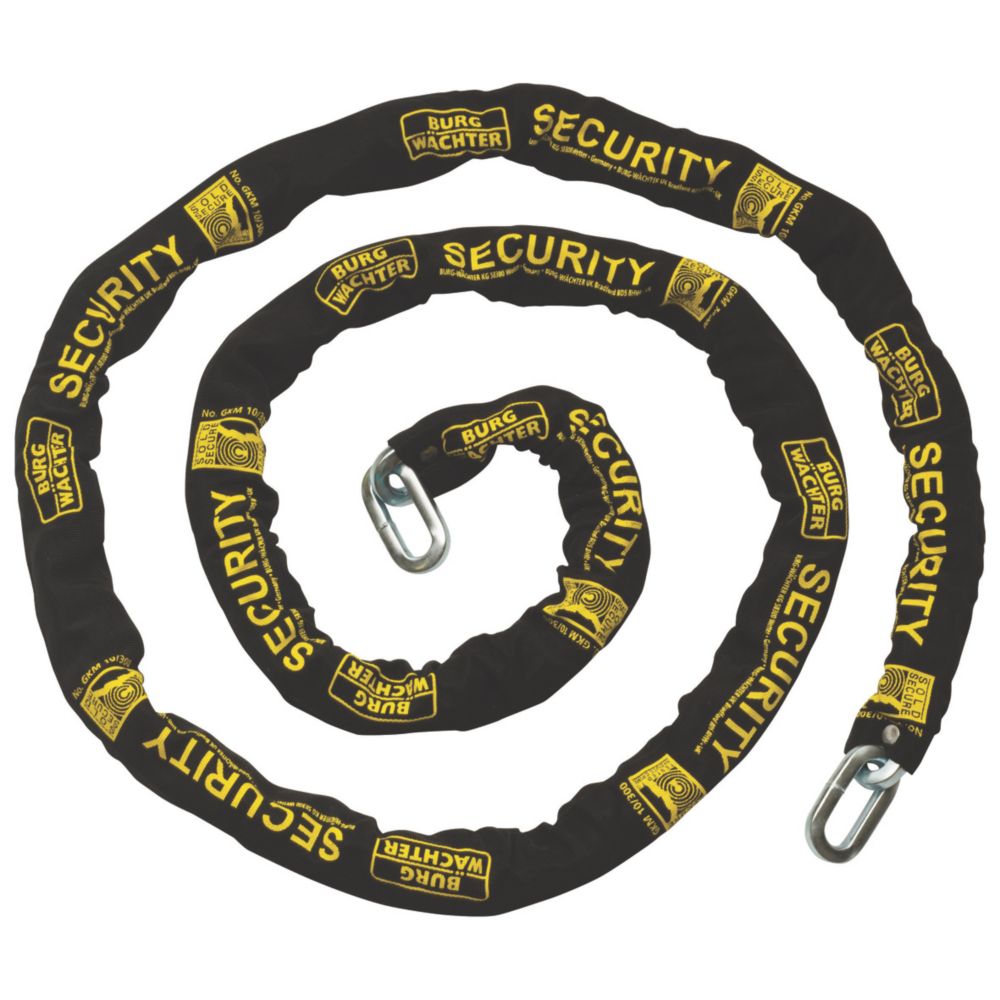 Burg-Wachter Hardened Steel Heavy Duty Chain 3m x 10mm - Screwfix