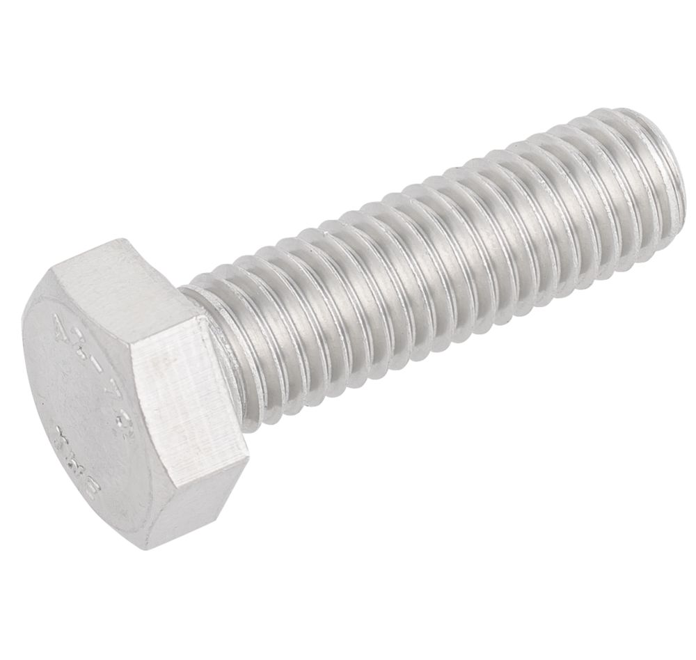 Easyfix A2 Stainless Steel Set Screws M12 x 40mm 10 Pack - Screwfix