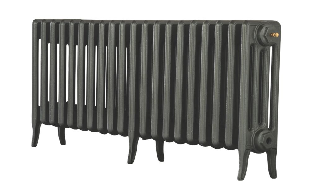 Arroll 460mm x 1234mm 3910BTU Cast Grey Cast Iron 4 Column Radiator ...