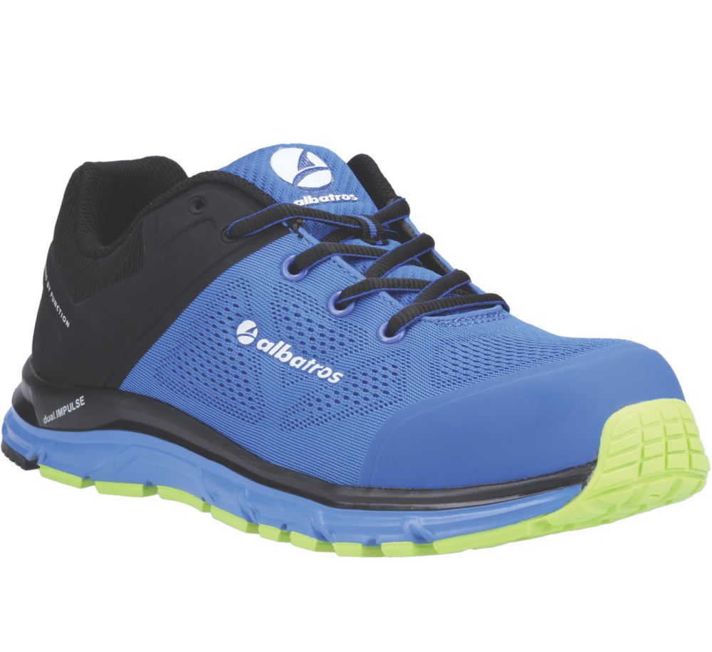 Albatros Lift Impulse Low Size 8 Blue/Black Safety Trainers - Screwfix