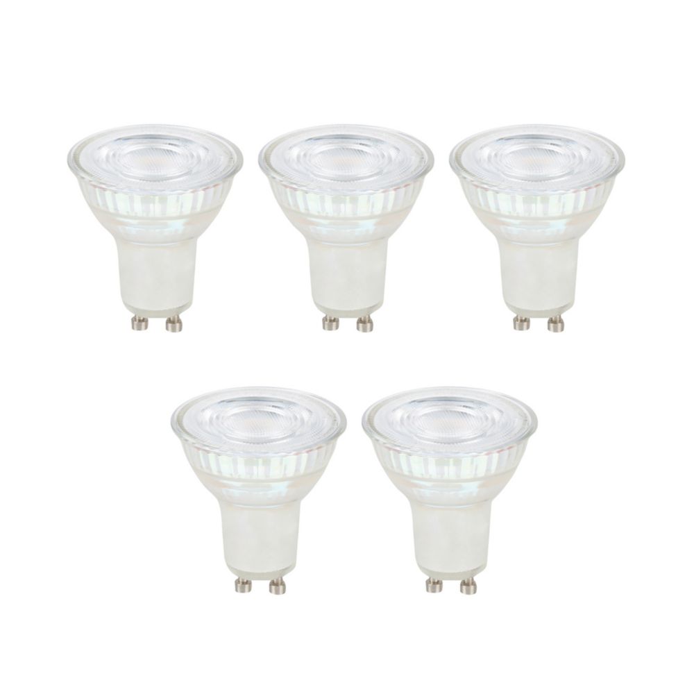 LAP GU10 LED Light Bulb 540lm 2.5W 5 Pack - Screwfix