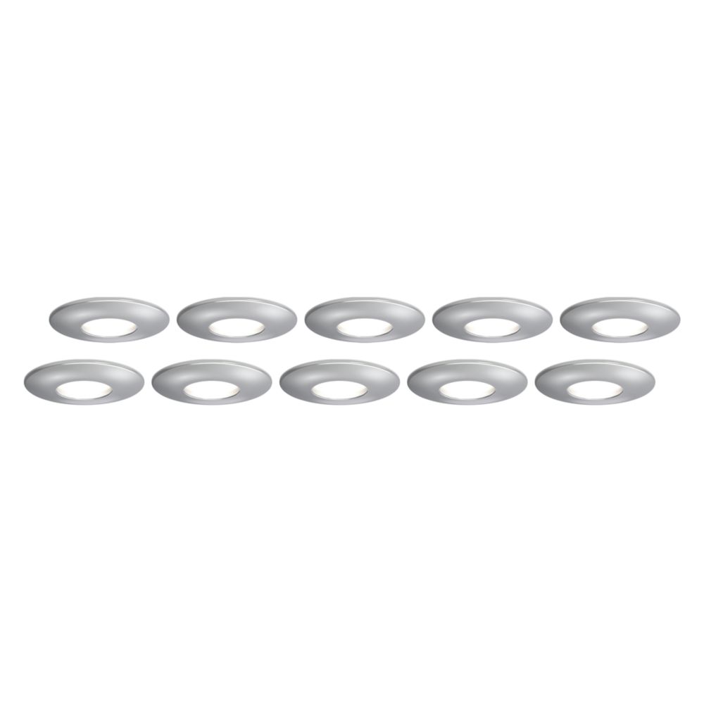 4lite Fixed Fire Rated Downlights Chrome 10 Pack - Screwfix