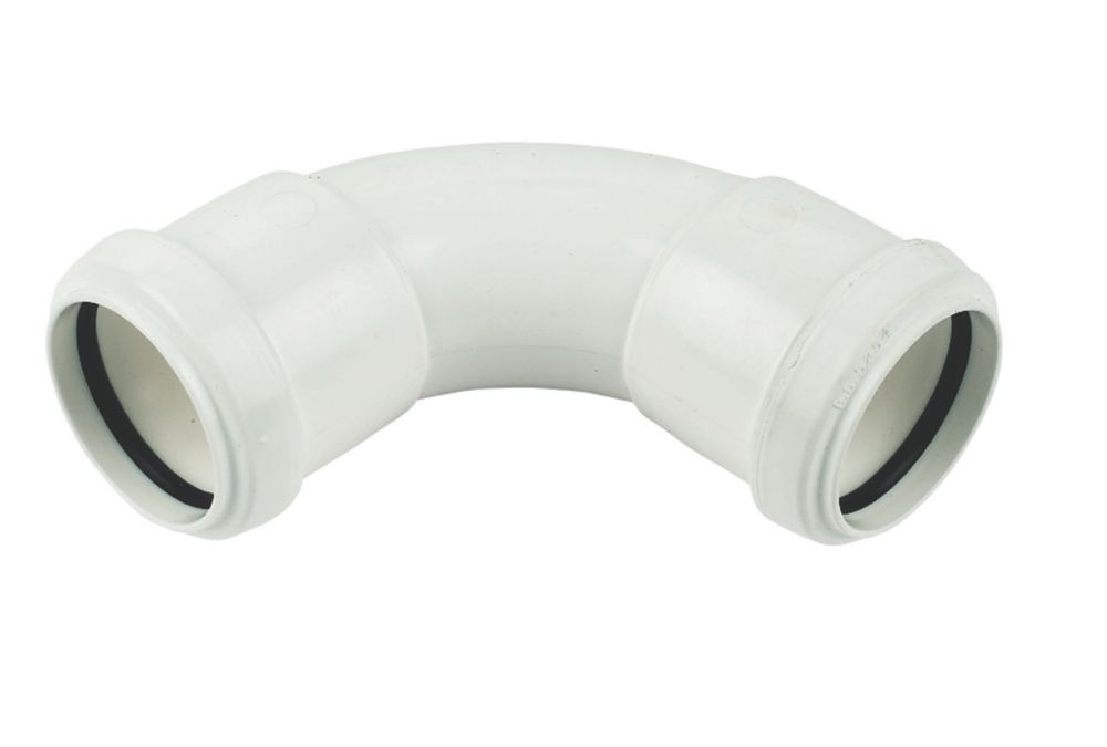 FloPlast Push-Fit Bend White 92.5° 40mm - Screwfix