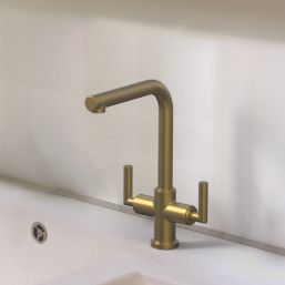 Swirl Dolce Tap Brushed Brass - Screwfix