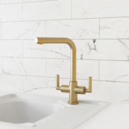 Swirl Dolce Tap Brushed Brass - Screwfix