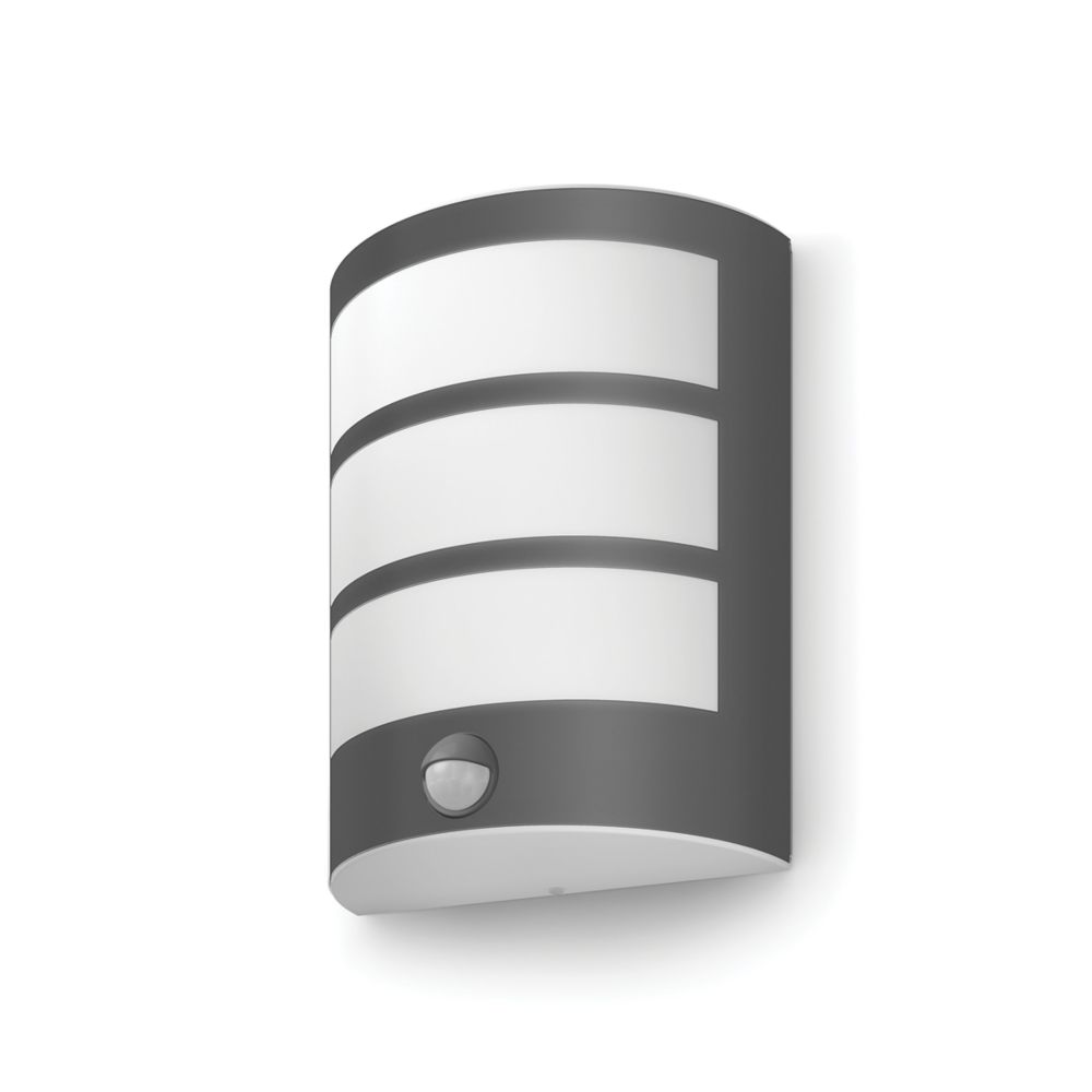 Philips Python Outdoor LED Wall Light With PIR Sensor Anthracite 6W ...