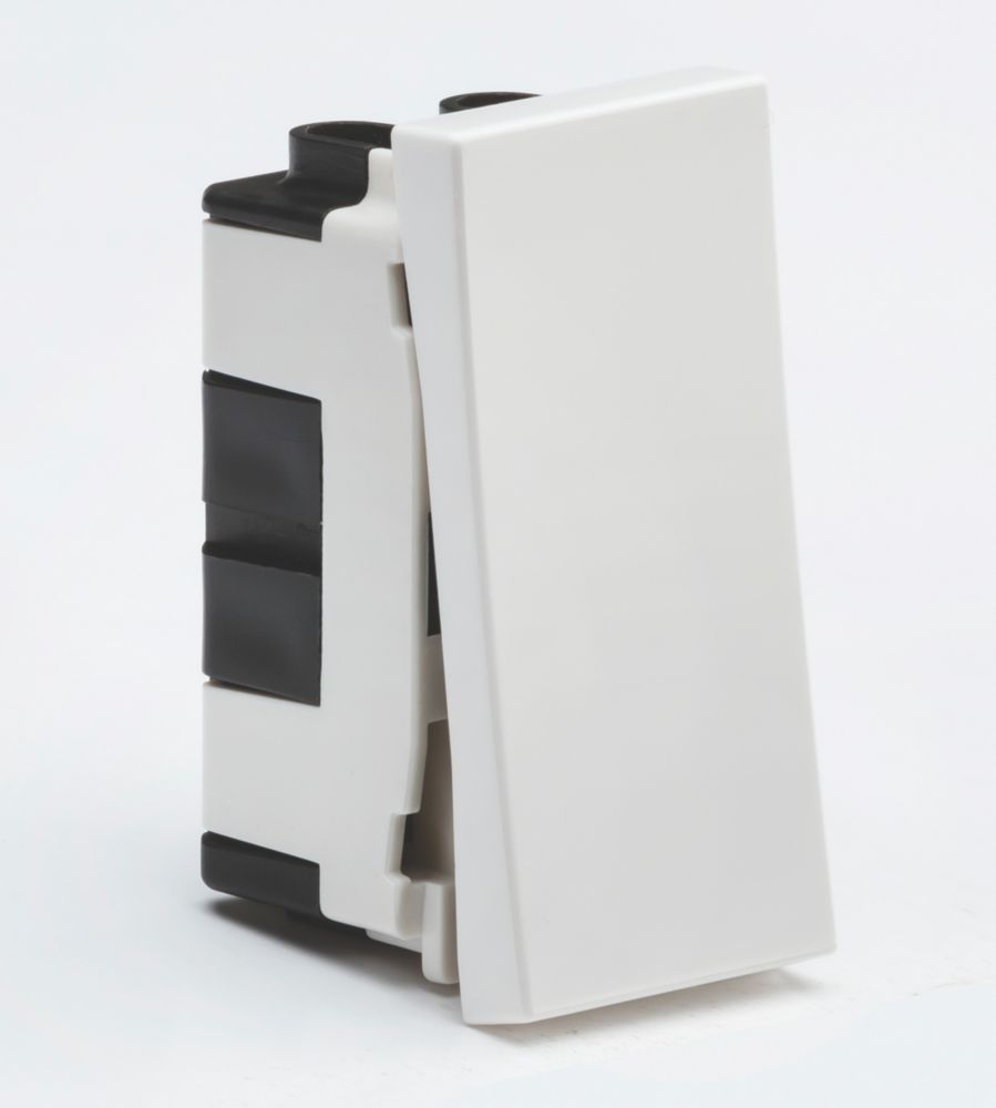 Knightsbridge 20AX 2-Way Modular Light Switch White - Screwfix