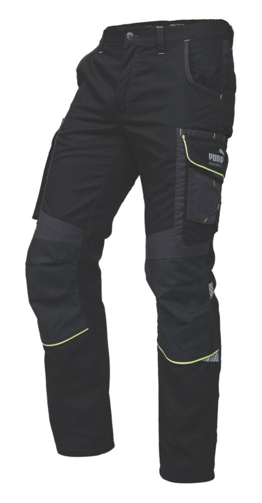 Puma Precision X Work Trousers Navy 38" W 32" L - Screwfix