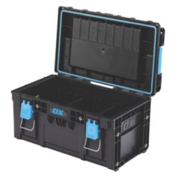OX Pro Tooltrek Tote Tool Box with Organiser Top 21¼" - Screwfix
