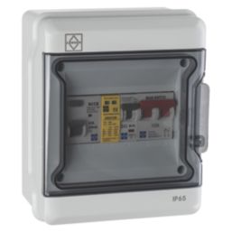 Lewden IP65-REV40AS IP65 Weatherproof Outdoor 6-Module 6-Way Populated ...