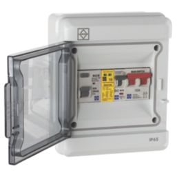 Lewden IP65-REV40AS IP65 Weatherproof Outdoor 6-Module 6-Way Populated ...