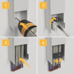 D-Line Safe-D50 U Clip Fire Rated Steel Cable Clips 50mm 50 Pack - Screwfix