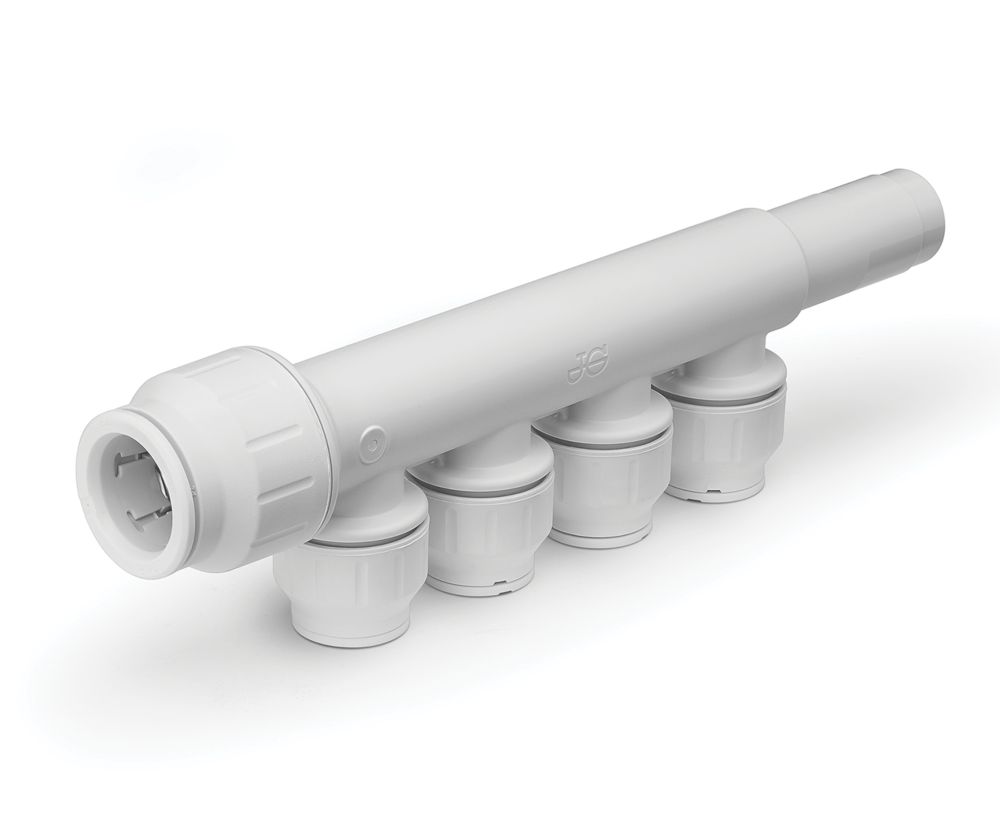 JG Speedfit PEM582215CWP Plastic Push-Fit Reducing 4 Port Plumbing ...