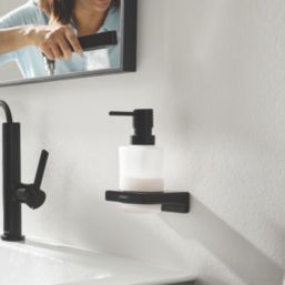 Hansgrohe AddStoris Liquid Soap Dispenser Matt Black 200ml - Screwfix