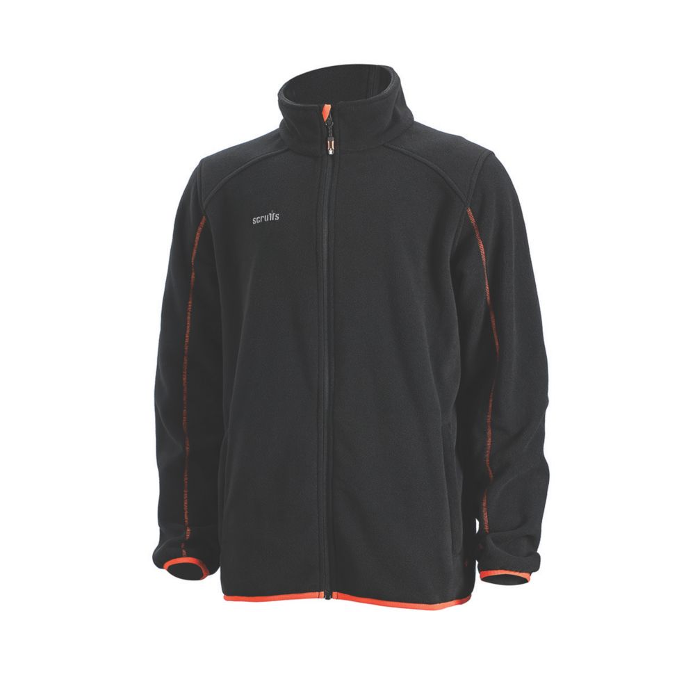 Scruffs Harbour Fleece Jacket Black Small 42" Chest - Screwfix