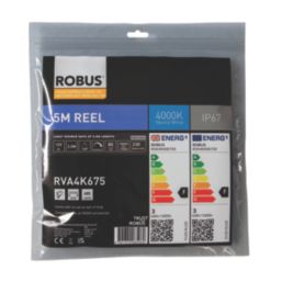 Robus Vegas Express 5m LED Strip Light 4.8W 485lm/m - Screwfix
