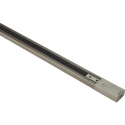 Knightsbridge 1-Circuit Lighting Track 1m Satin Nickel - Screwfix