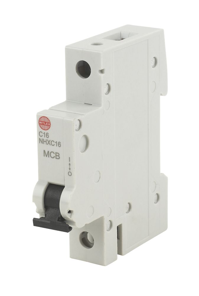 Wylex 16A SP C Curve MCB - Screwfix