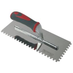 Faithfull 6mm Notched Tile Adhesive Trowel 11" x 4.5" - Screwfix