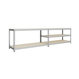 RB Boss Fastlok UDL/GALV 5-Tier Metal Garage Shelving Unit 1600mm x ...