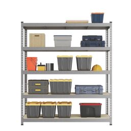 RB Boss Fastlok UDL/GALV 5-Tier Metal Garage Shelving Unit 1600mm x ...