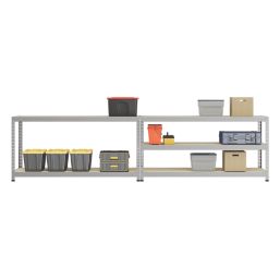 RB Boss Fastlok UDL/GALV 5-Tier Metal Garage Shelving Unit 1600mm x ...