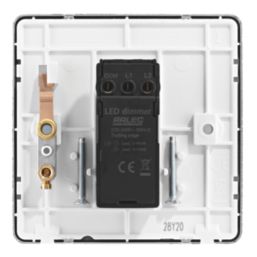 Arlec 1-Gang 2-Way LED Dimmer Switch Polished Chrome - Screwfix