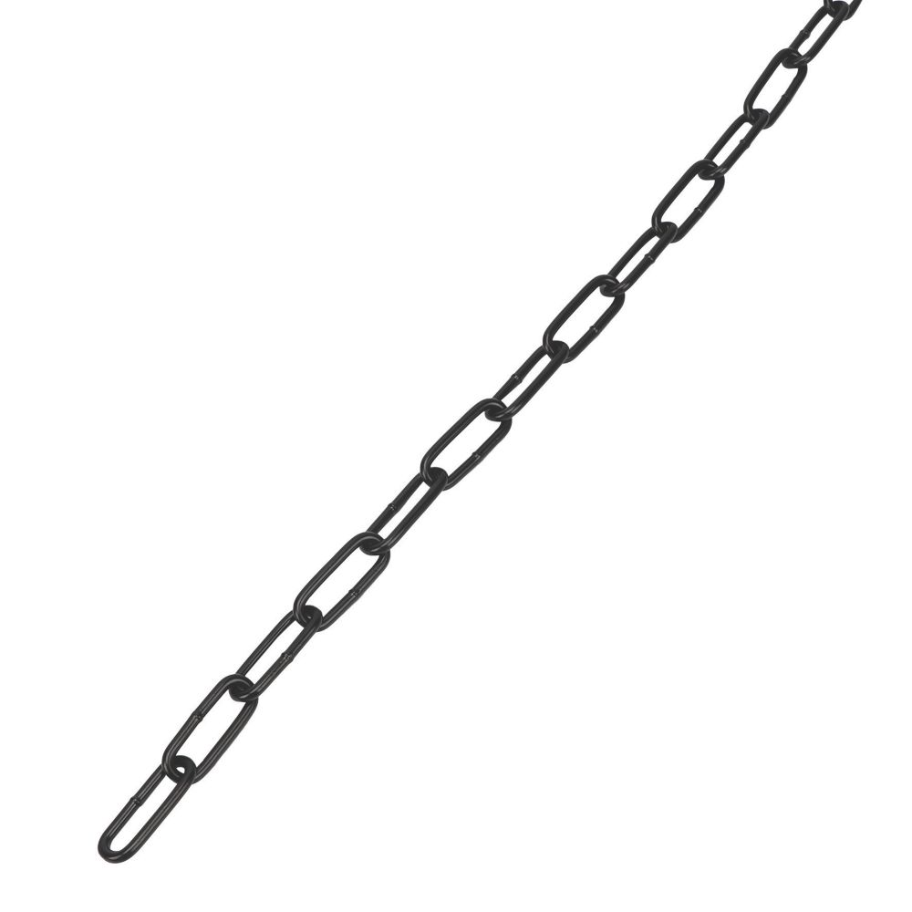 Essentials Welded Black Chain 3mm x 10m - Screwfix