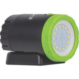 Luceco Rechargeable LED Inspection Light Black/Green 500lm - Screwfix