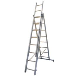 Zarges Light Trade Aluminium 5.12m Combination Ladder - Screwfix