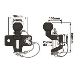 Maypole Ball & Pin Towing Hitch - Screwfix
