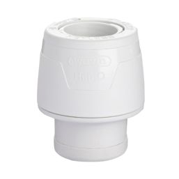 Hep2O Plastic Push-Fit Keyless Stop End 15mm - Screwfix