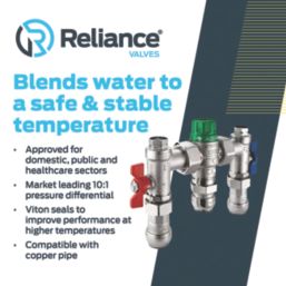 Reliance Valves HEAT110785 Ausimix 4-in-1 Thermostatic Mixing Valve ...