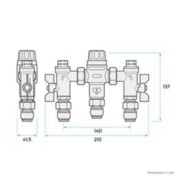 Reliance Valves HEAT110785 Ausimix 4-in-1 Thermostatic Mixing Valve ...