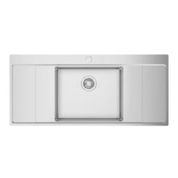 Clearwater Xeron 1 Bowl Stainless Steel Kitchen Sink with Double ...