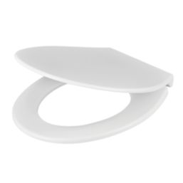 Kouban Soft-Close Toilet Seat Polypropylene White - Screwfix
