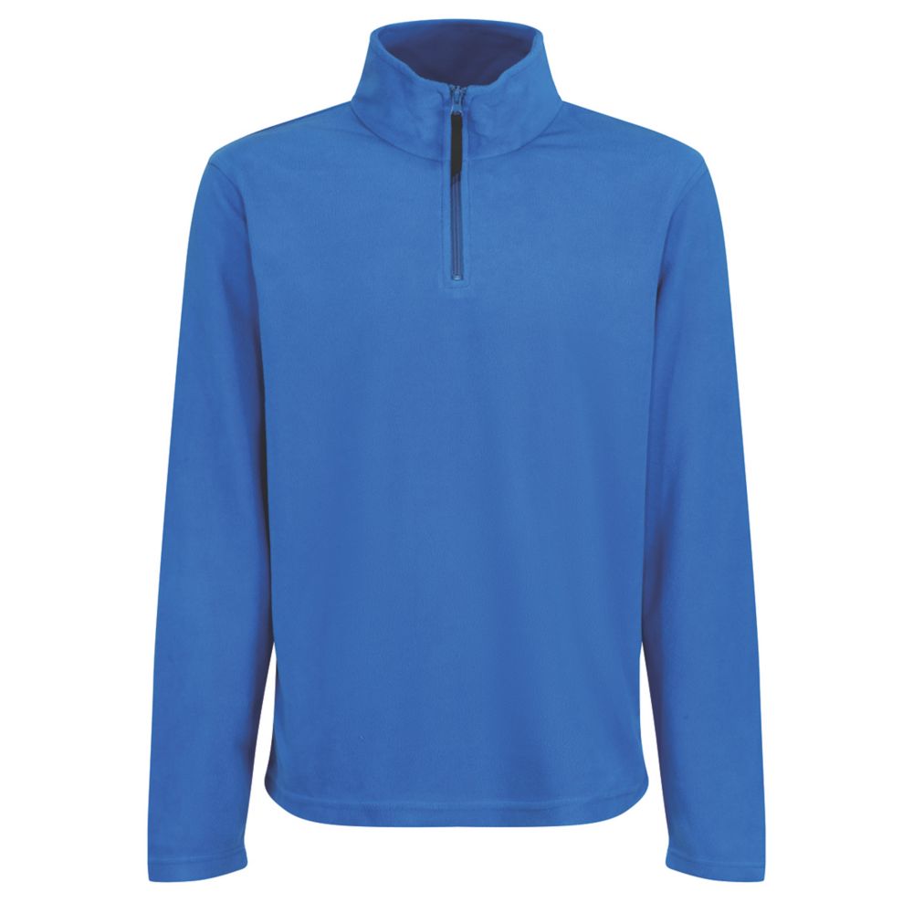 Regatta Micro Zip Neck Fleece Oxford Blue 2X Large 47" Chest - Screwfix