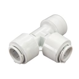 FloPlast FloFit+ Plastic Push-Fit Equal Tee 22mm - Screwfix