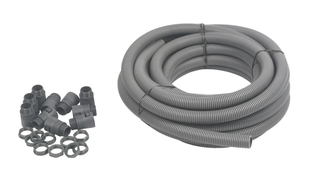 Adaptaflex Flexible Conduit 25mm x 10m Grey - Screwfix
