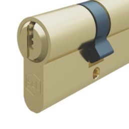 Smith & Locke 6-Pin Cylinder Lock 45-45 (90mm) Brass - Screwfix