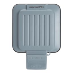 Contactum IP55 1-Gang Weatherproof Outdoor Front Cover - Screwfix