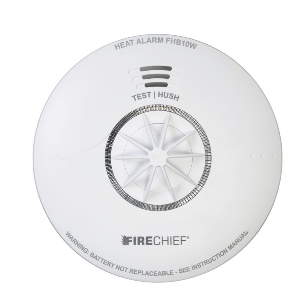 Firechief FHB10W Battery Interlinked Heat Alarm - Screwfix