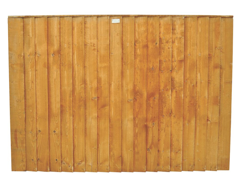 Forest Feather Edge Fence Panels 6 x 4' Pack of 3 - Screwfix