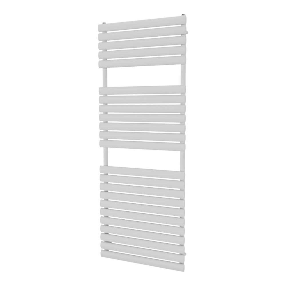 Ximax 1570mm x 600mm 3123BTU White Flat Designer Towel Radiator - Screwfix