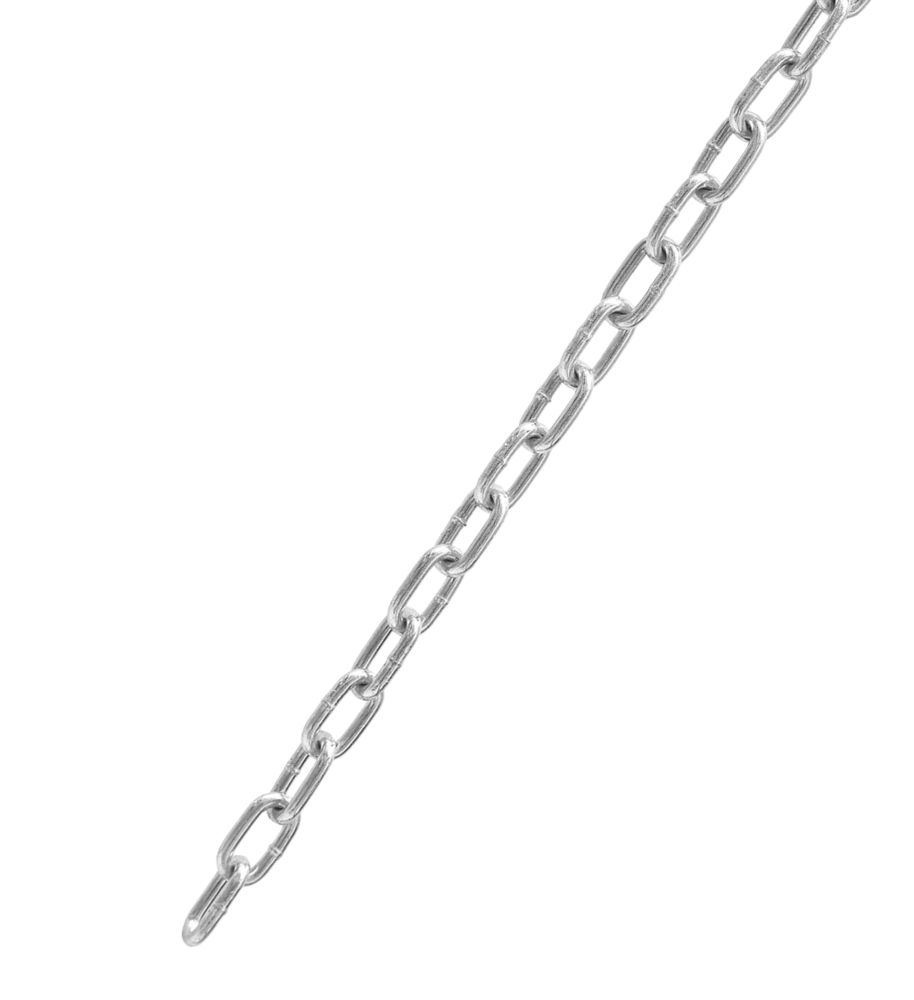 Essentials Side-Welded Zinc-Plated Short Link Chain 8mm x 10m - Screwfix