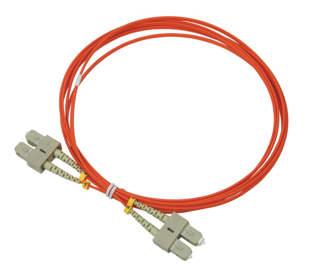 Labgear Duplex Multi Mode Orange SC- SC OM2 LSZH Fibre Optic Cable 3m ...