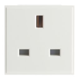 Contactum Grid 13A Unswitched Modular Socket White - Screwfix