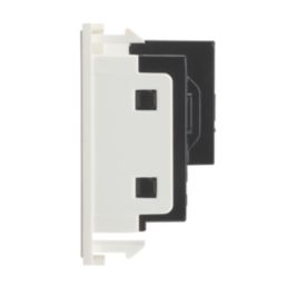 Contactum Grid 13A Unswitched Modular Socket White - Screwfix